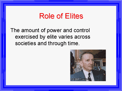 Role of Elites