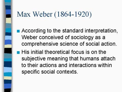 Max Weber (1864-1920)